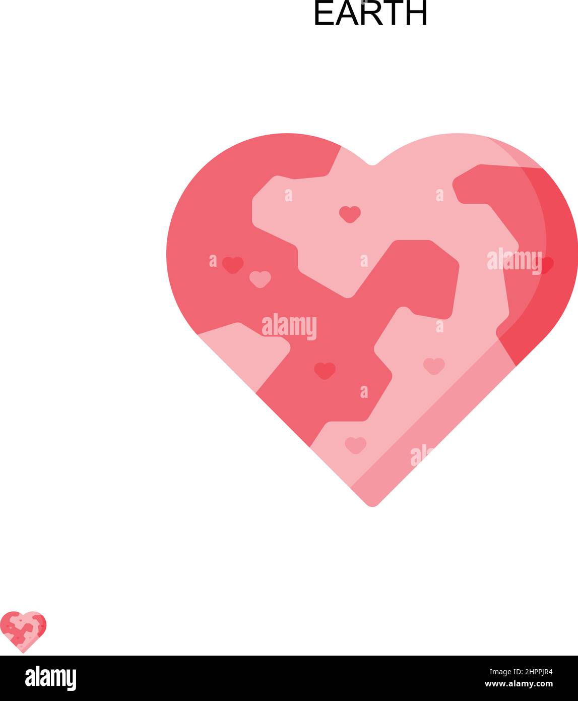 Earth Simple vector icon. Illustration symbol design template for web ...