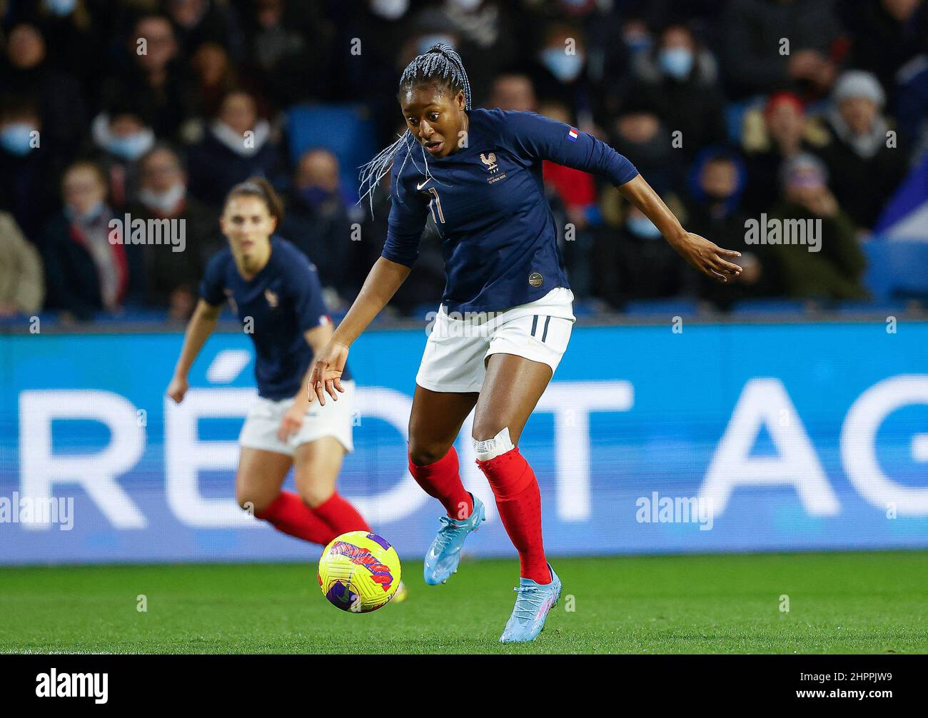 Le Havre, France on February 22, 2022, KADIDIATOU DIANI of FRANCE In ...