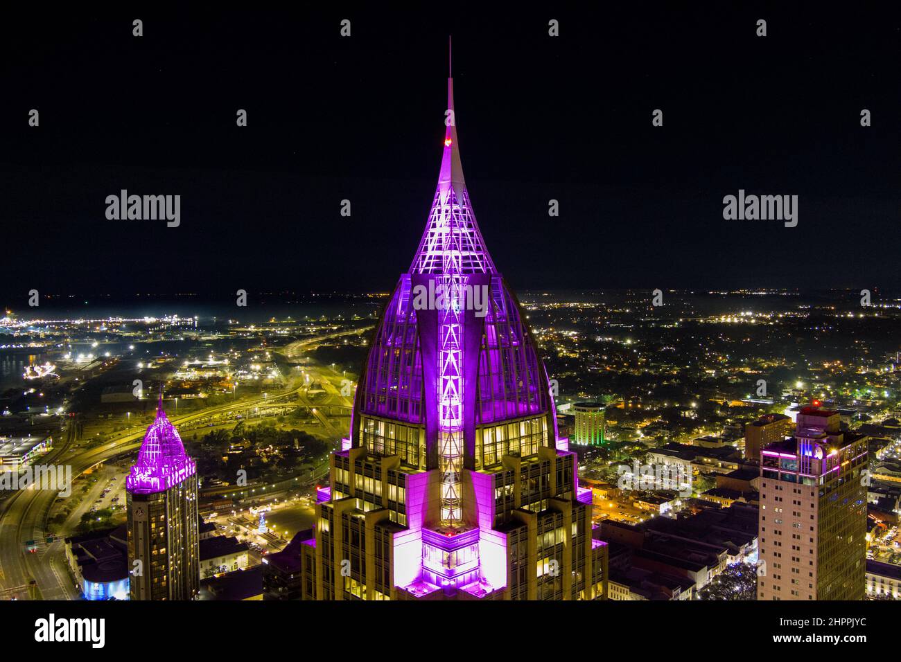RSA Battle House Tower in downtown Mobile, Alabama Stock Photo - Alamy