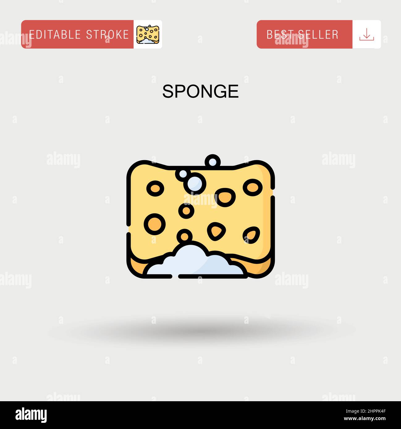 Sponge Simple vector icon Stock Vector Image & Art - Alamy
