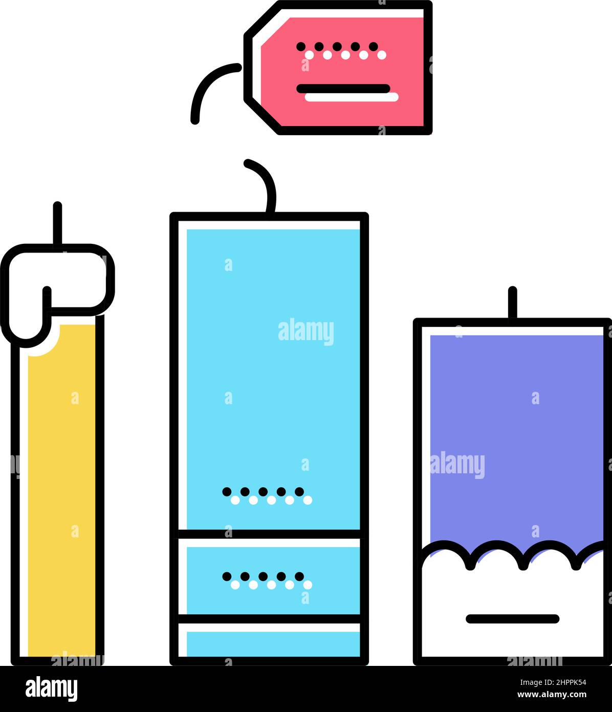 homemade candles color icon vector isolated illustration Stock Vector ...