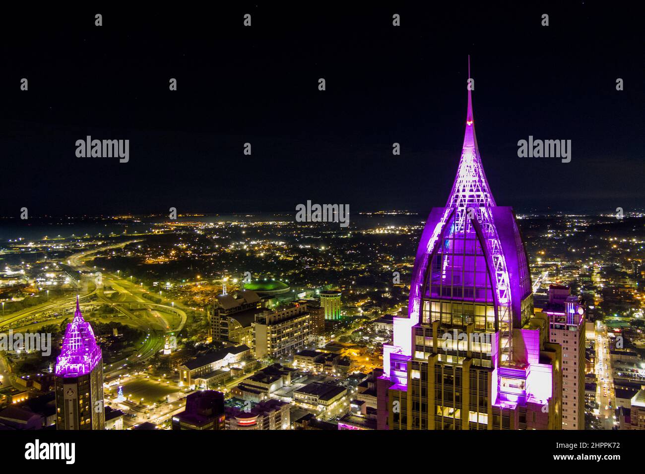 RSA Battle House Tower in downtown Mobile, Alabama Stock Photo - Alamy