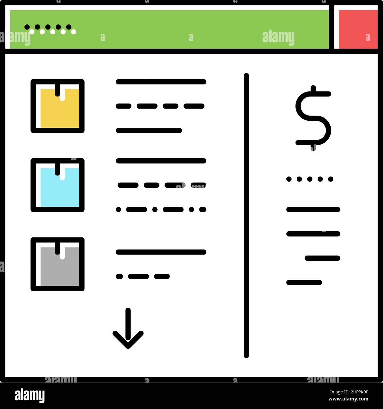 needs recognition color icon vector illustration Stock Vector Image ...