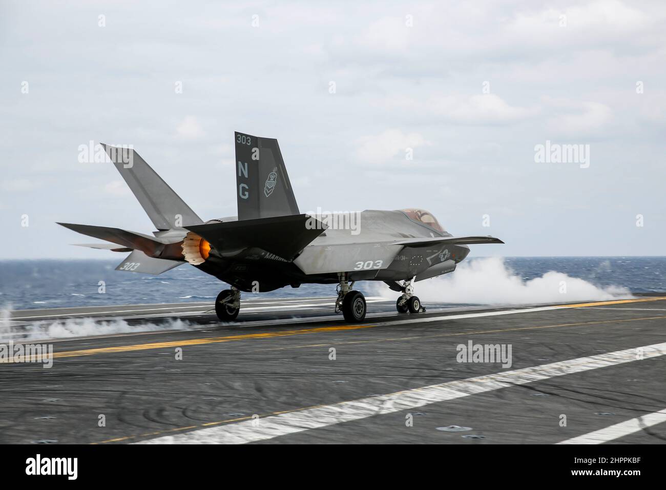PHILIPPINE SEA (Feb. 22, 2022) An F-35C Lightning II, assigned to the ...