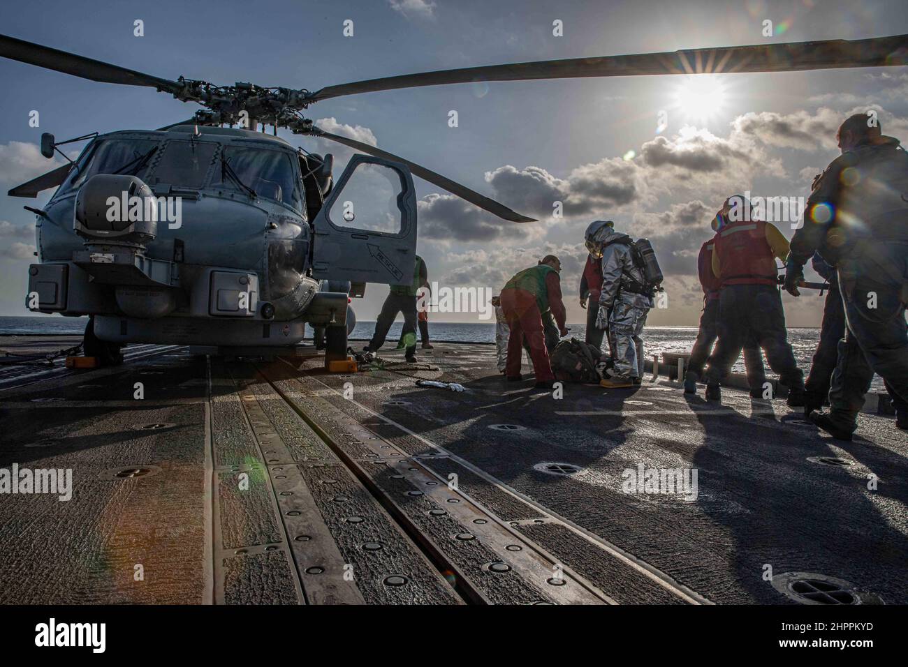 Damage control training team hi-res stock photography and images - Alamy