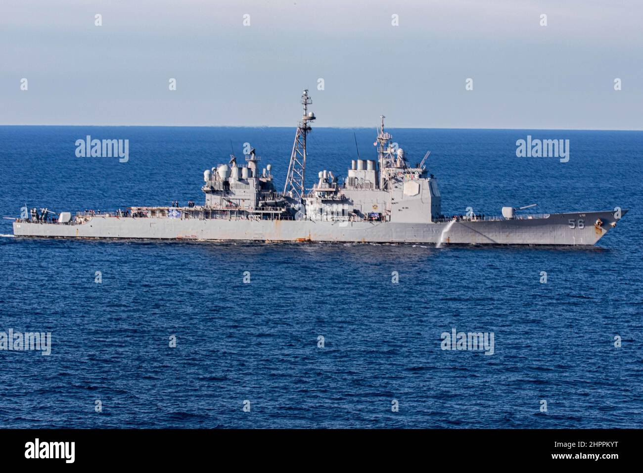 220204-N-AO868-1100 ADRIATIC SEA (Feb. 4, 2022) Ticonderoga-class ...