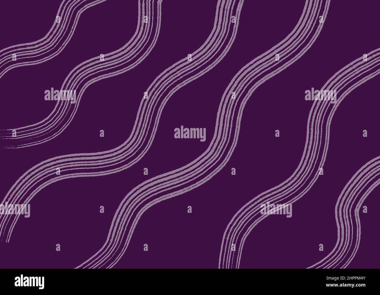 Abstract art dark purple background with wavy white color lines. Violet ...