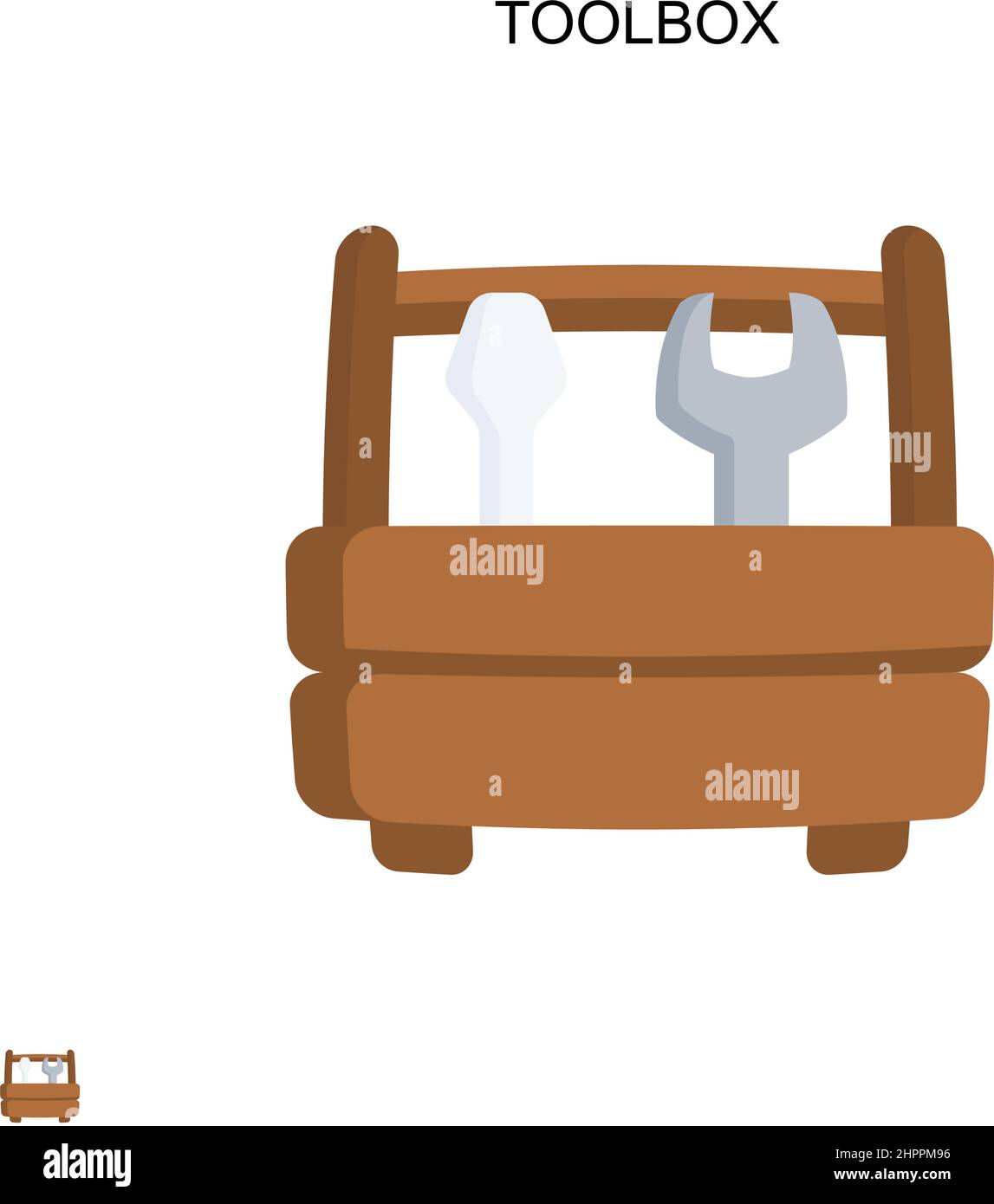 Toolbox Simple vector icon. Illustration symbol design template for web ... Toolbox Simple vector icon. Illustration symbol design template for web ...