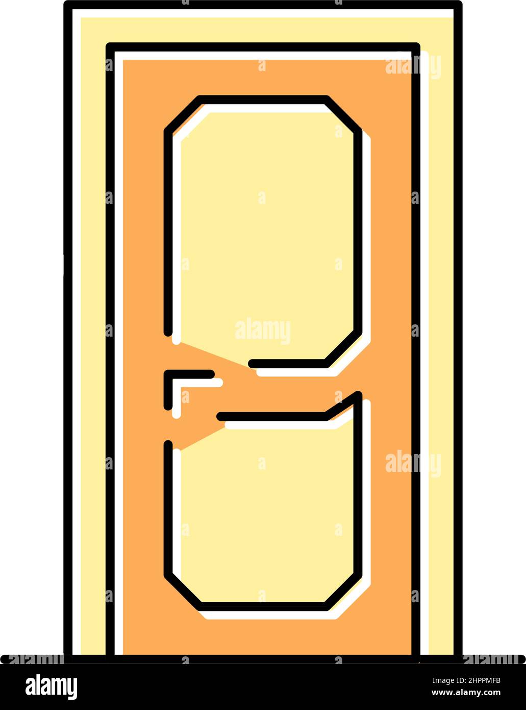 interior door color icon vector illustration Stock Vector Image & Art ...