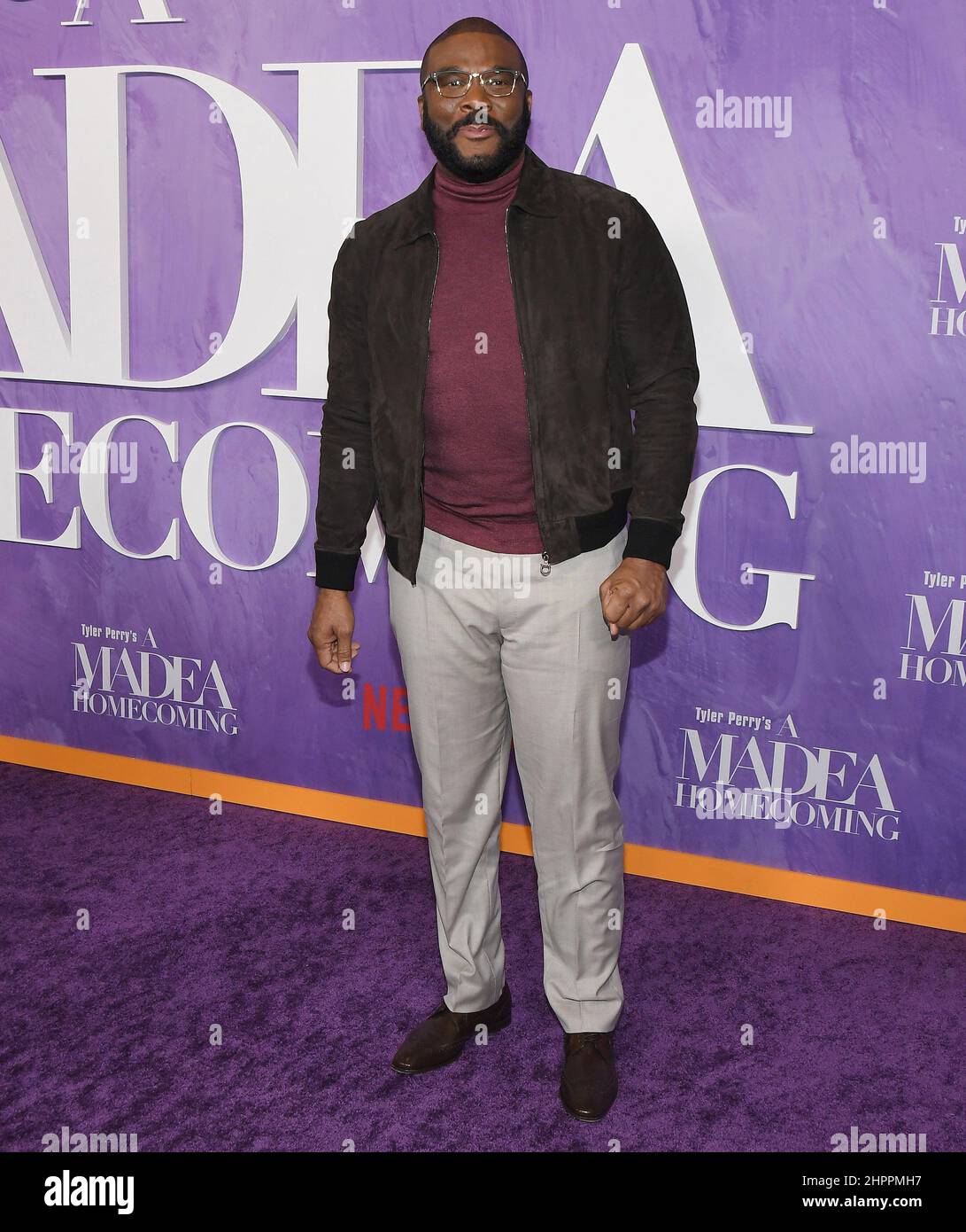 Los Angeles, CA, February 22, 2022. Tyler Perry arrives at the World ...