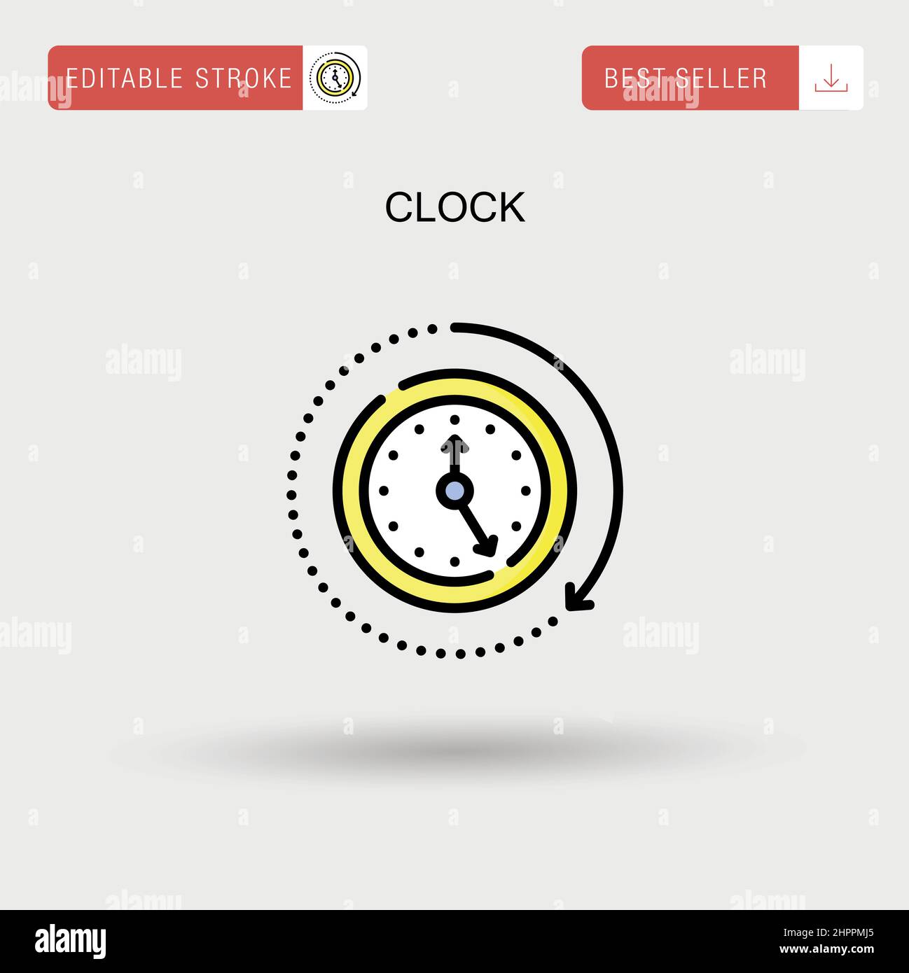 Clock Simple vector icon Stock Vector Image & Art - Alamy