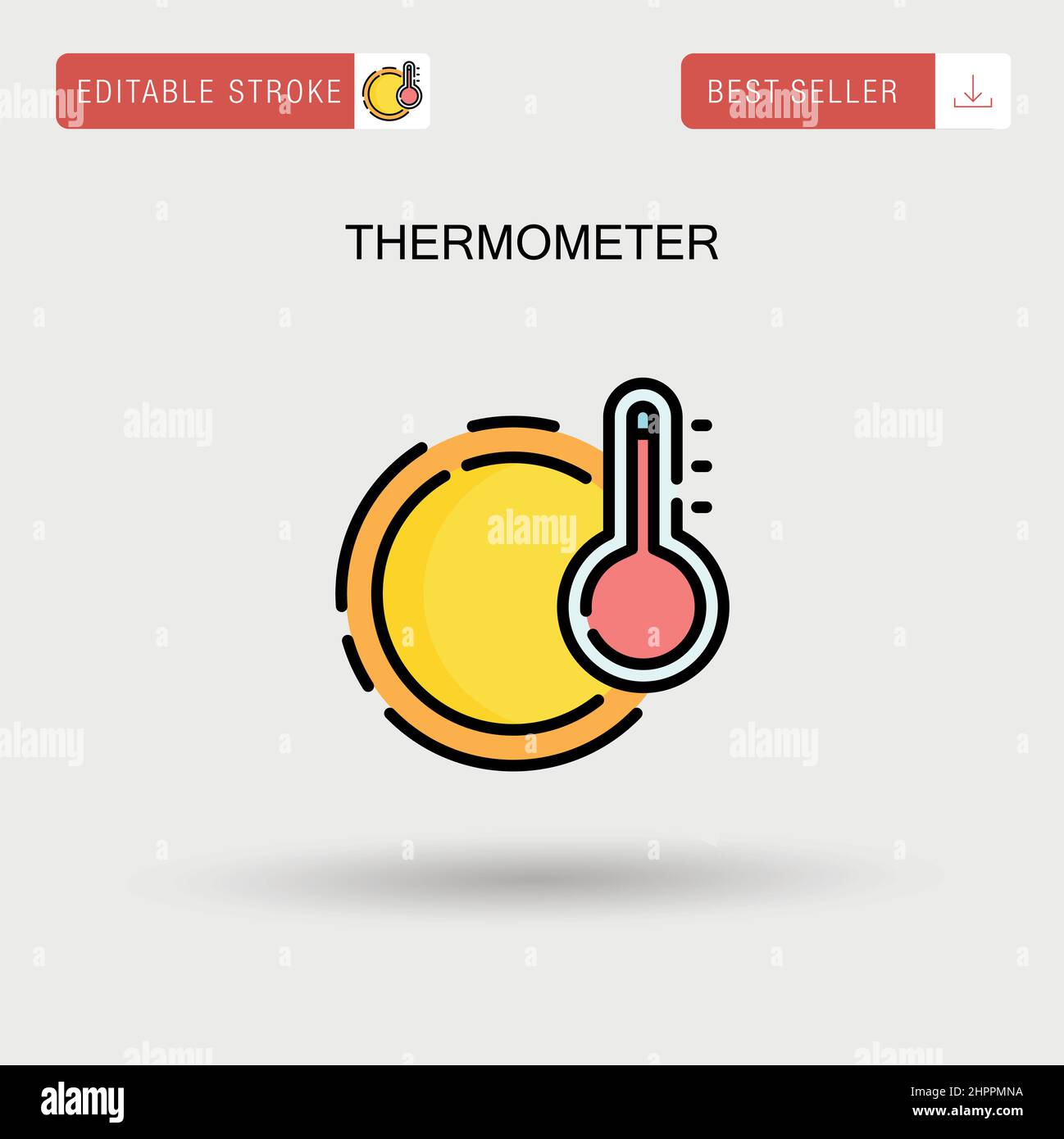 Thermometer hot and cold Stock Vector Images - Alamy