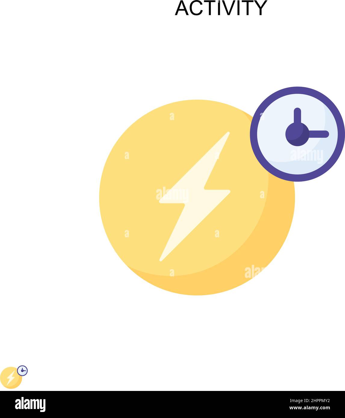 Activity Simple vector icon. Illustration symbol design template for web mobile UI element Stock ...