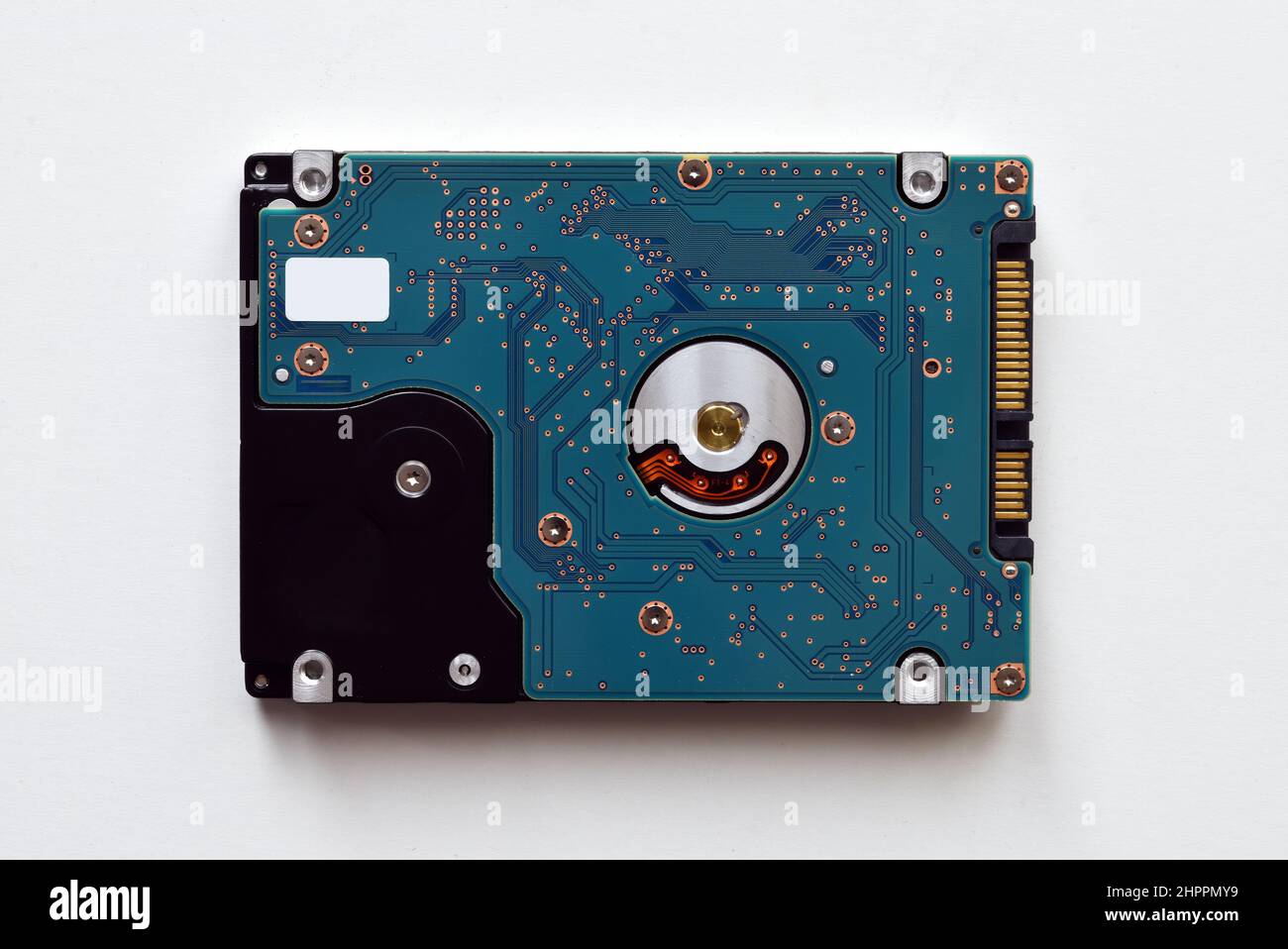 Computer hard disk isolated on white background. Technology drive ...