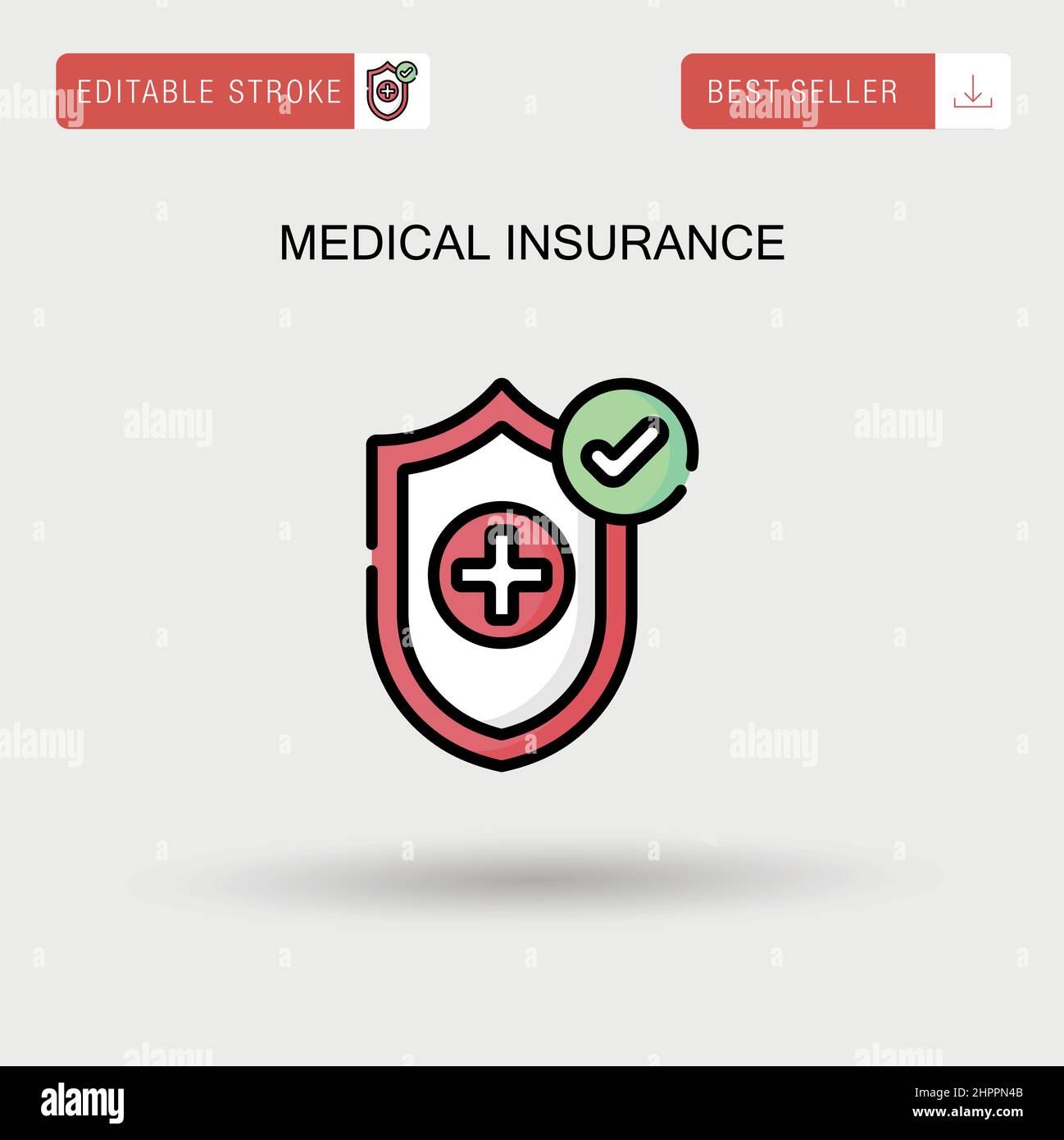 Medical insurance Simple vector icon Stock Vector Image & Art - Alamy