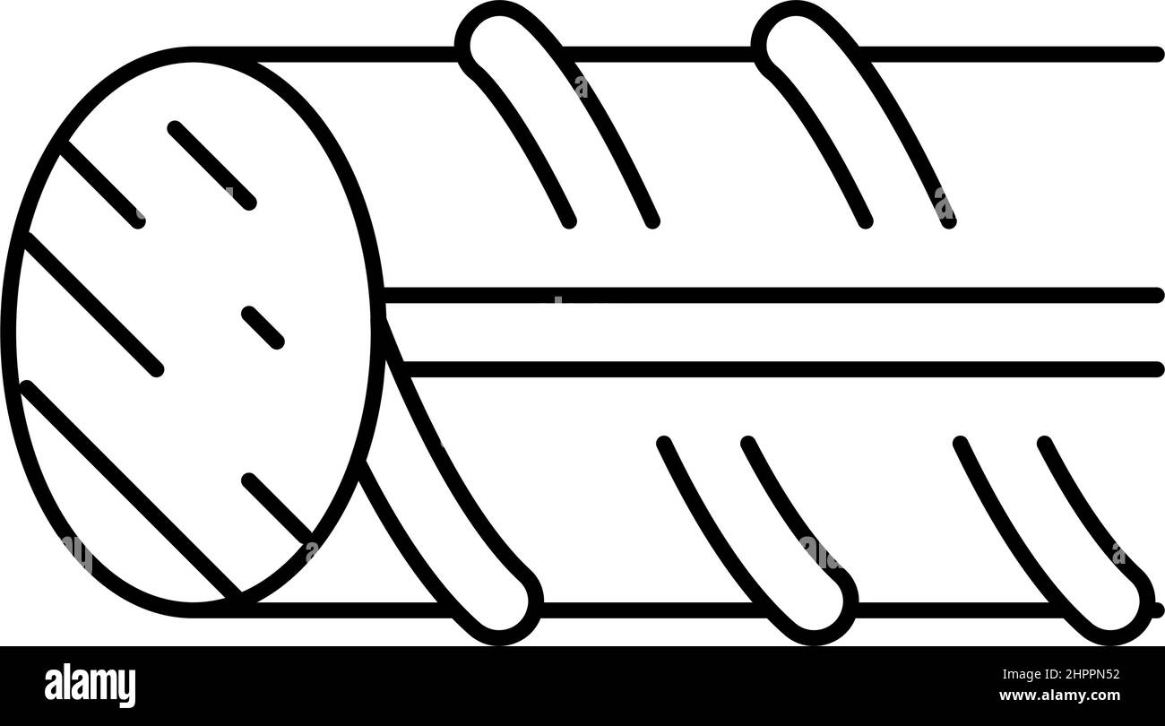 basalt rebar line icon vector illustration Stock Vector Image & Art - Alamy