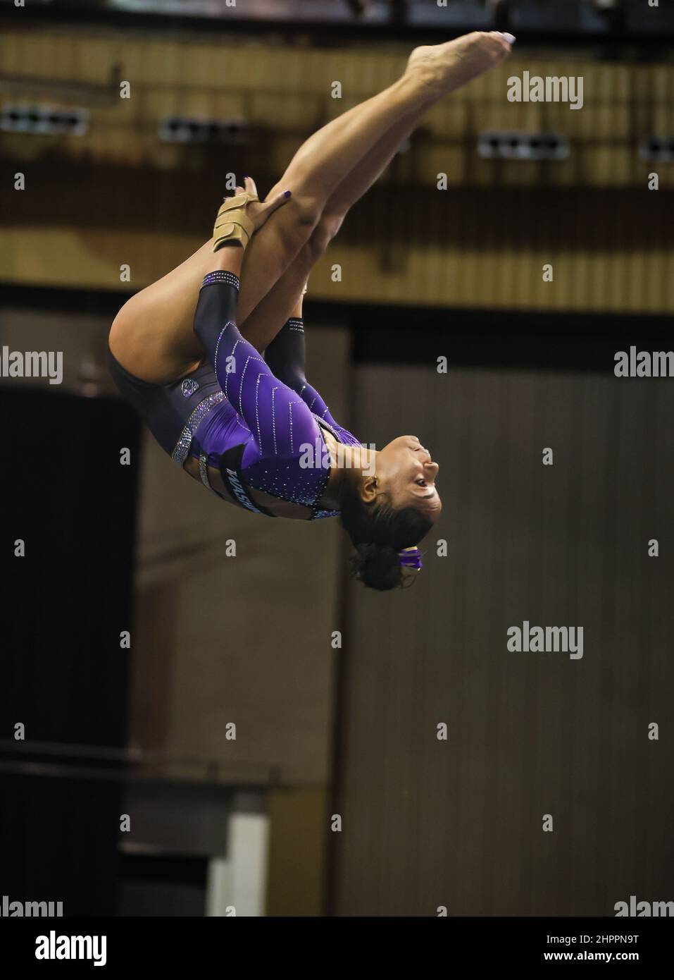 Fort Worth, TX, USA. 19th Feb, 2022. Washington's Amara Cunningham ...