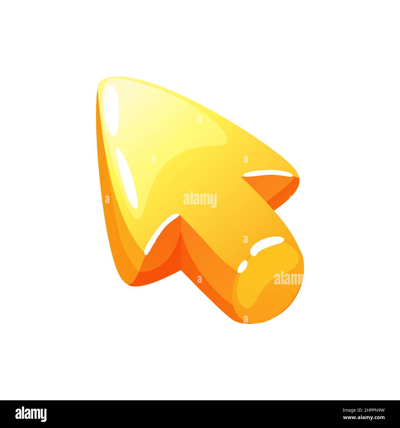 Golden cursor or arrow icon for computer use Stock Vector Image & Art ...