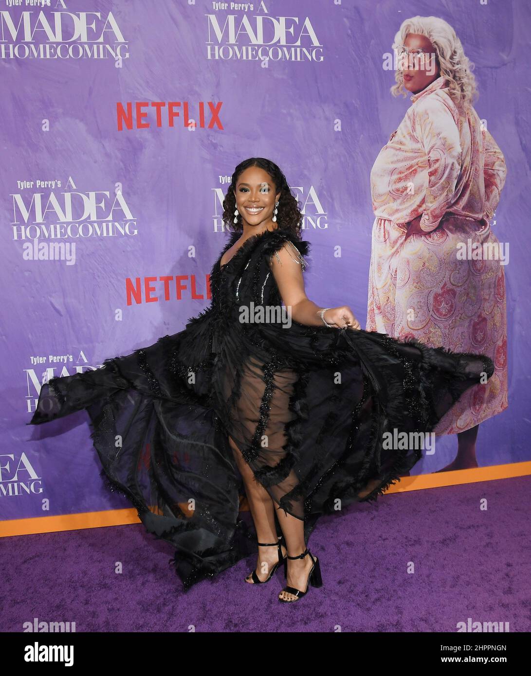 Los Angeles, USA. 22nd Feb, 2022. Candace Maxwell arrives at the World ...