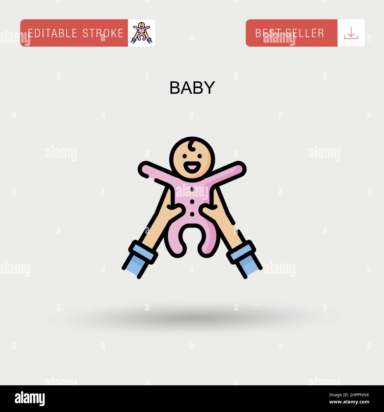 Baby Simple vector icon Stock Vector Image & Art - Alamy