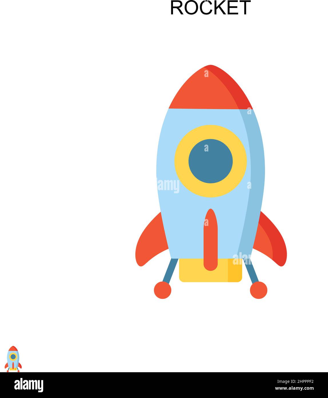 Rocket Simple vector icon. Illustration symbol design template for web ...
