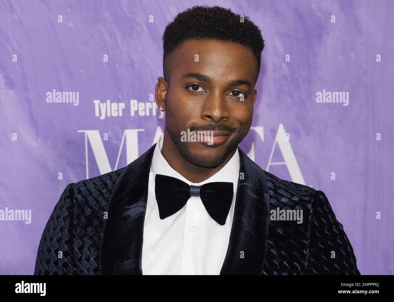 Los Angeles, CA, February 22, 2022. Brandon Black arrives at the World ...