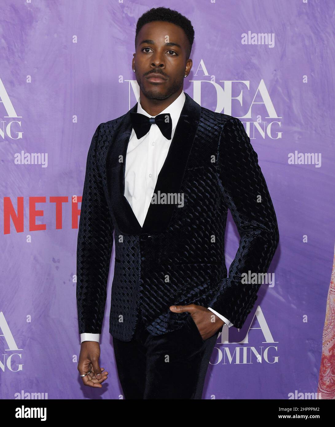 Los Angeles, CA, February 22, 2022. Brandon Black arrives at the World ...