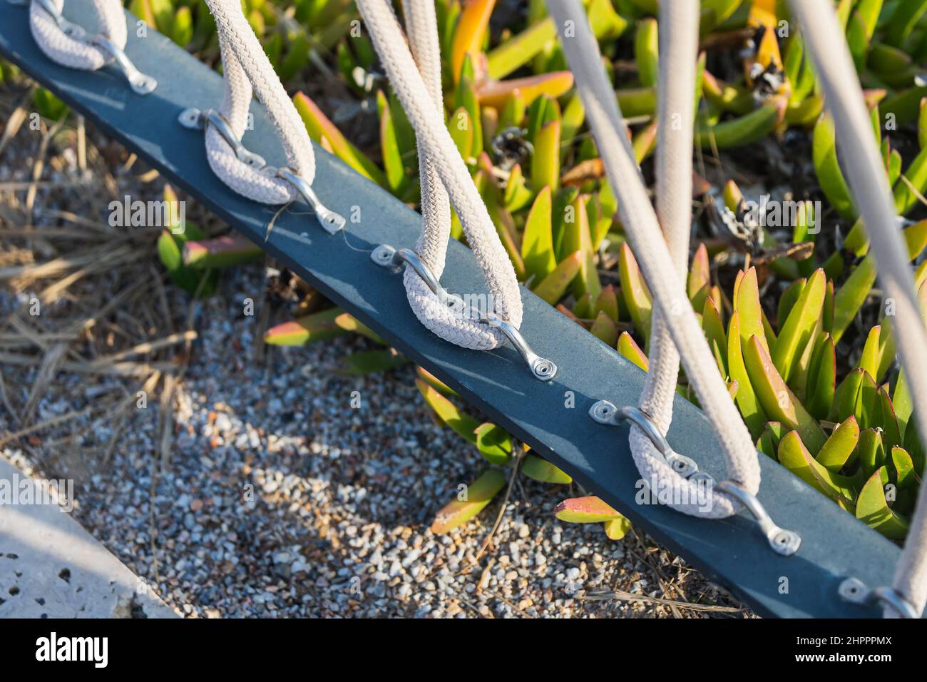Sky and old gate rope hi-res stock photography and images - Alamy