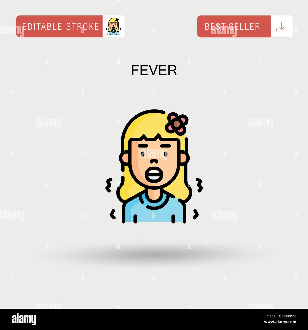 Fever icon Stock Vector Images - Alamy