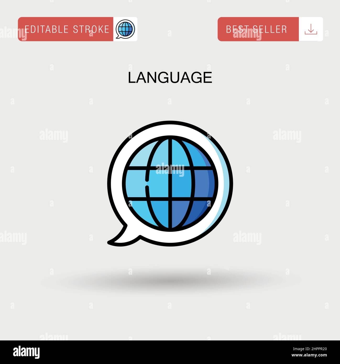 English translator icon simple hi-res stock photography and images - Alamy