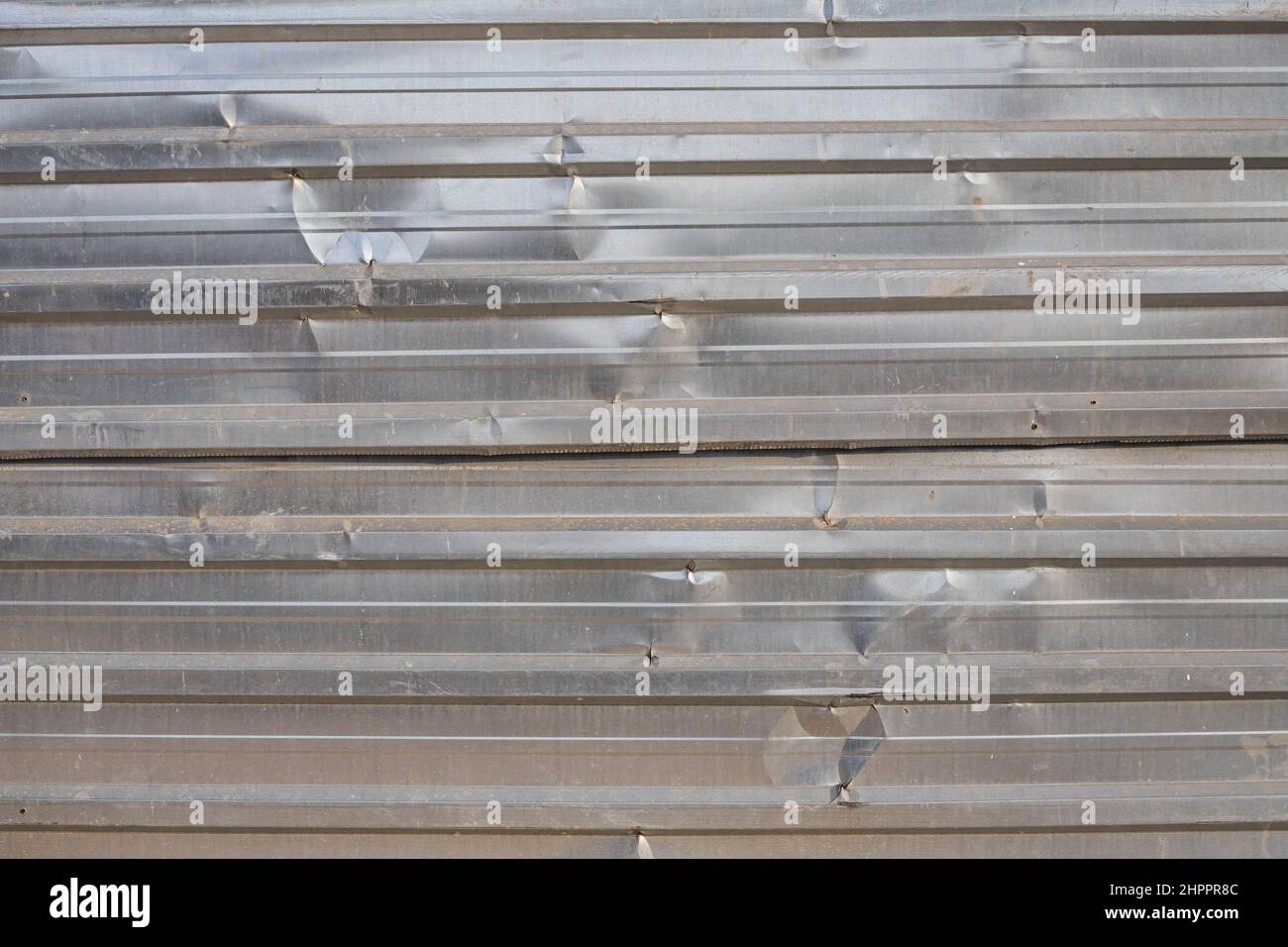 Close-up silver metal profile of an industrial building Stock Photo - Alamy