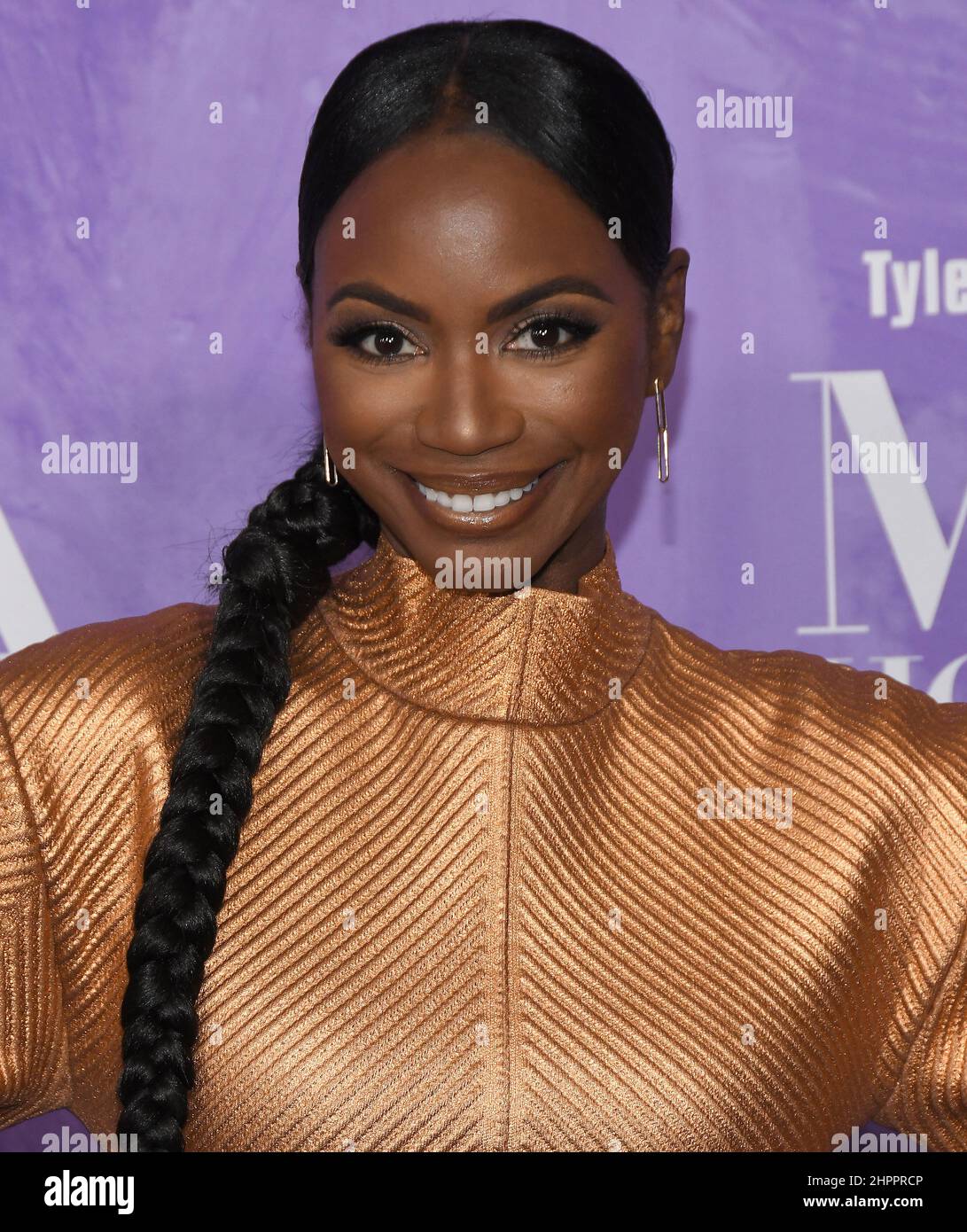 Los Angeles, CA, February 22, 2022. Taja V. Simpson arrives at the ...