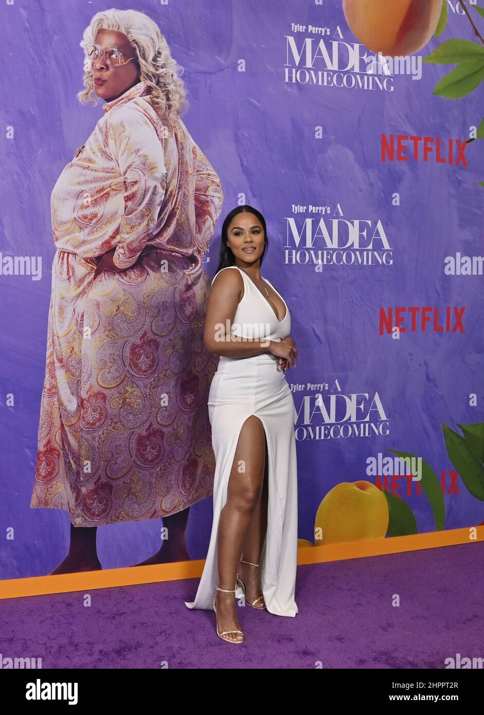 Los Angeles, United States. 23rd Feb, 2022. Cast member Geneva ...