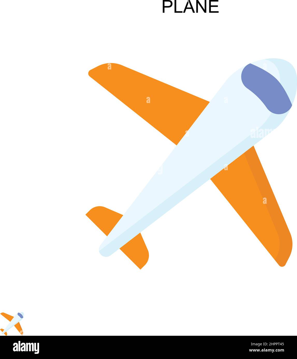 Plane Simple vector icon. Illustration symbol design template for web ...