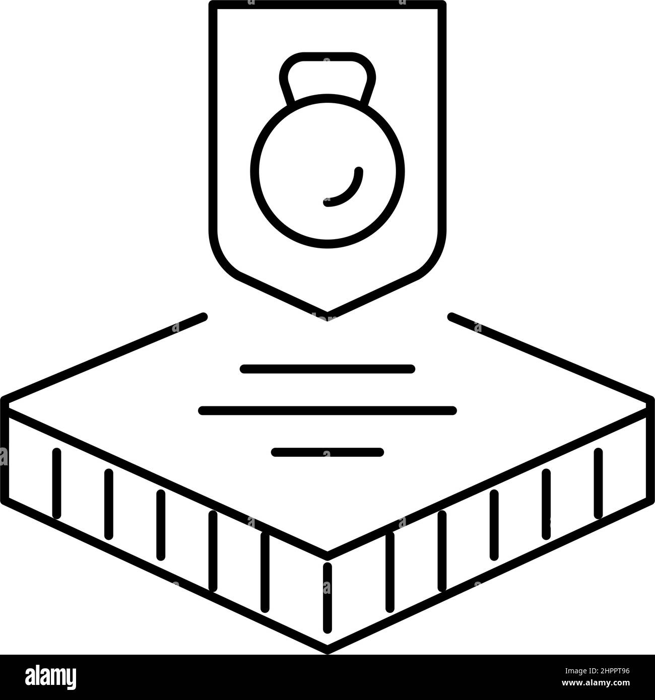 durable fabrics properties line icon vector illustration Stock Vector ...