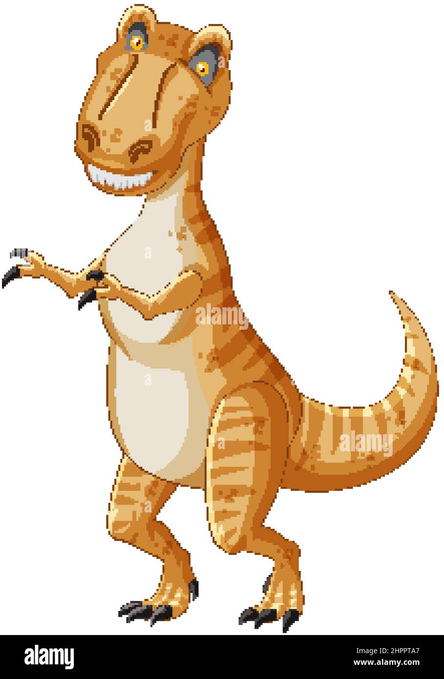 Tyrannosaurus rex dinosaur cartoon character illustration Stock Vector ...