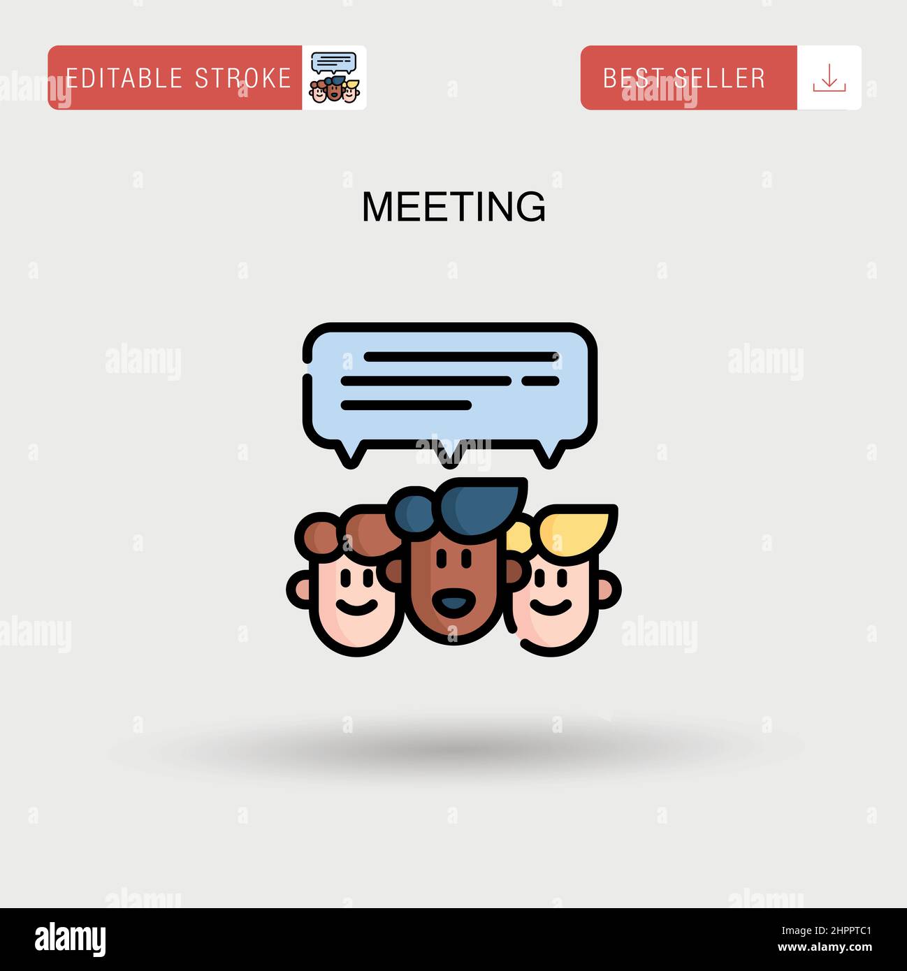 Colleagues meeting people laptop Stock Vector Images - Alamy