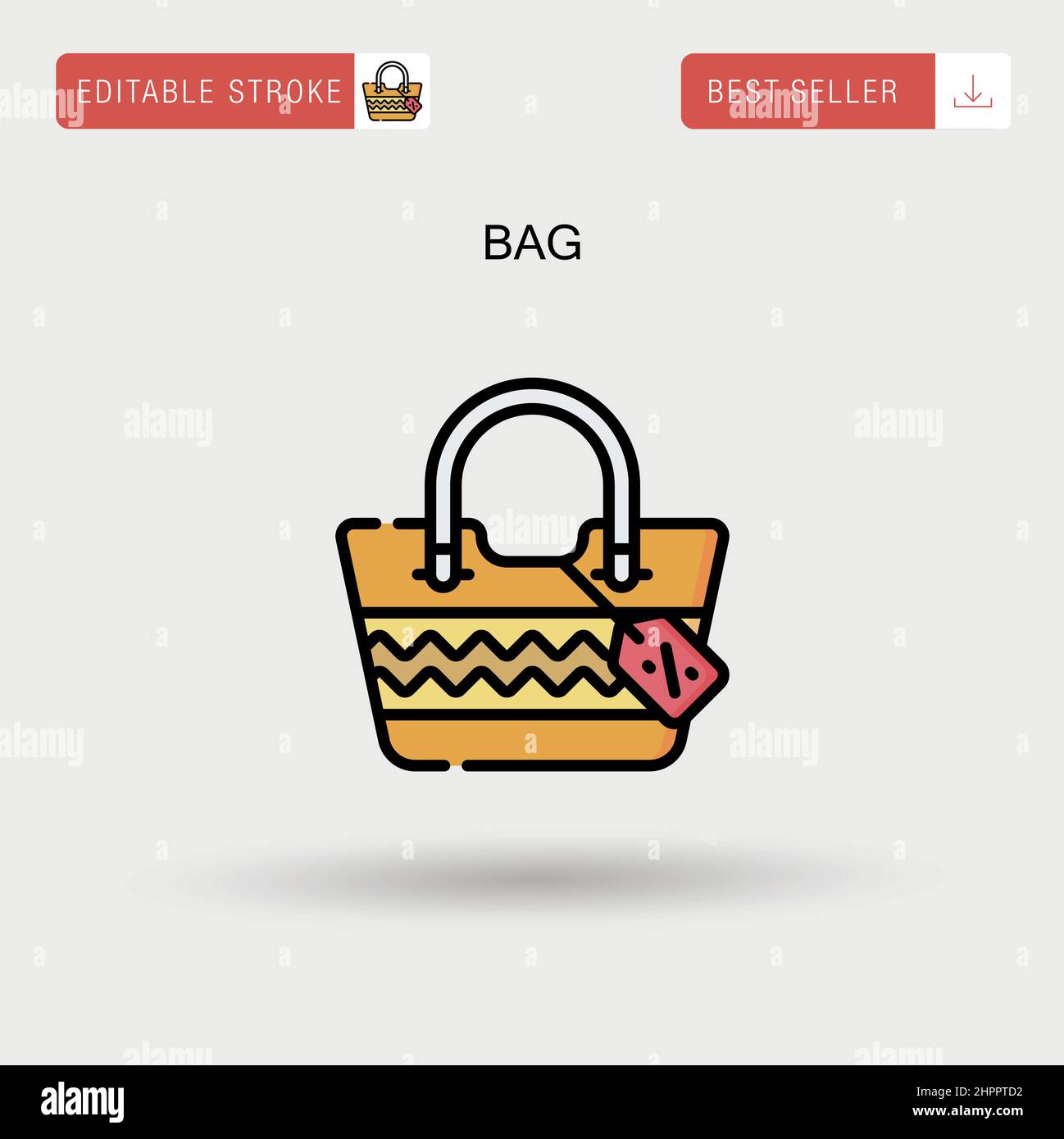 Bag Simple vector icon Stock Vector Image & Art - Alamy