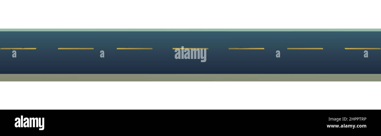 Good asphalt road. Side view. Quality modern empty highway. Suburban ...