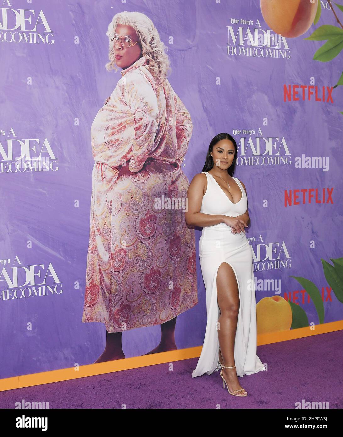 Los Angeles, CA, February 22, 2022. Geneva Maccarone arrives at the ...