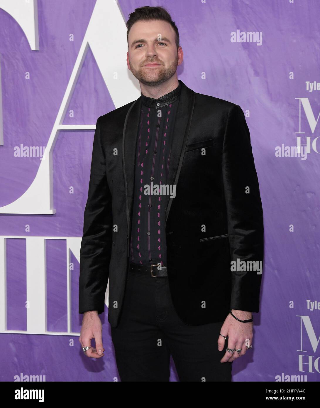 Los Angeles, CA, February 22, 2022. Scott Frenzel arrives at the World ...