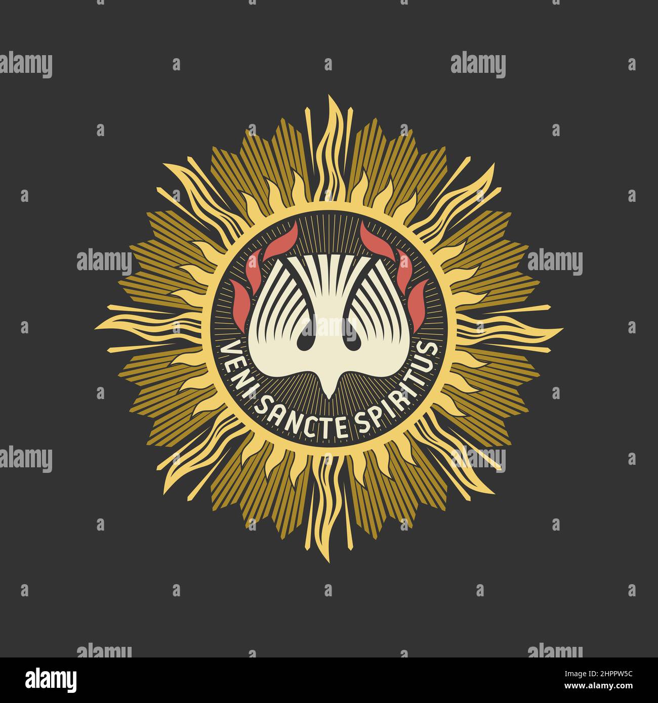 Christian illustration - come Holy Spirit Stock Vector Image & Art - Alamy