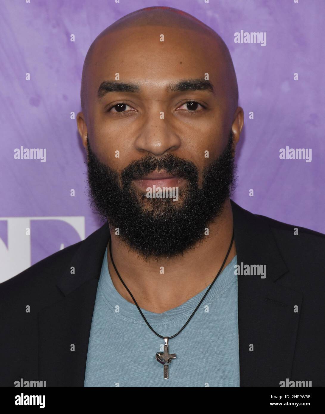 Los Angeles, CA, February 22, 2022. Amani Atkinson arrives at the World ...