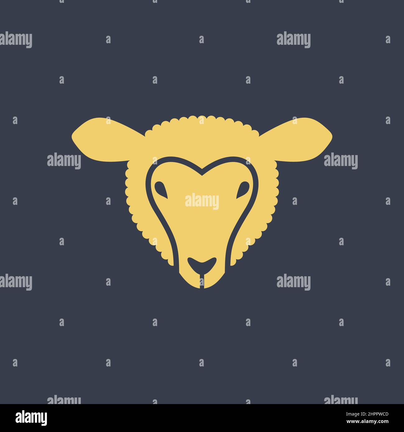 Sheep, lamb, symbol of sacrifice and obedience Stock Vector Image & Art ...
