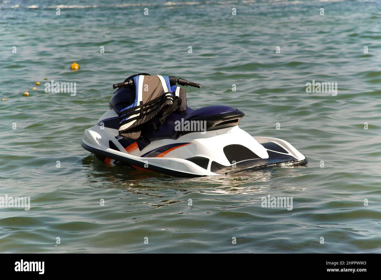 jetski on the ocean Stock Photo - Alamy