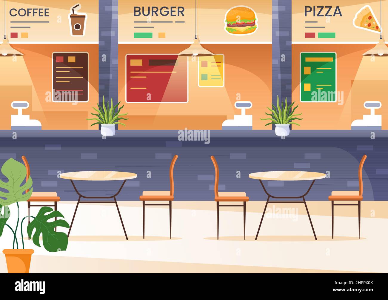 Serving burgers Stock Vector Images - Alamy