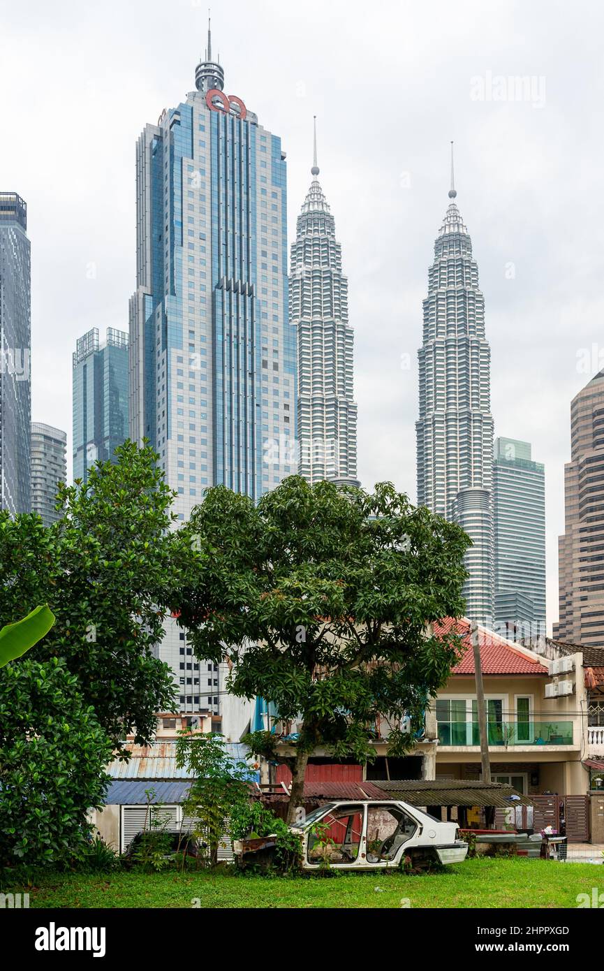 Kuala Lumpur Skyline from Kampung Baru Stock Photo - Alamy