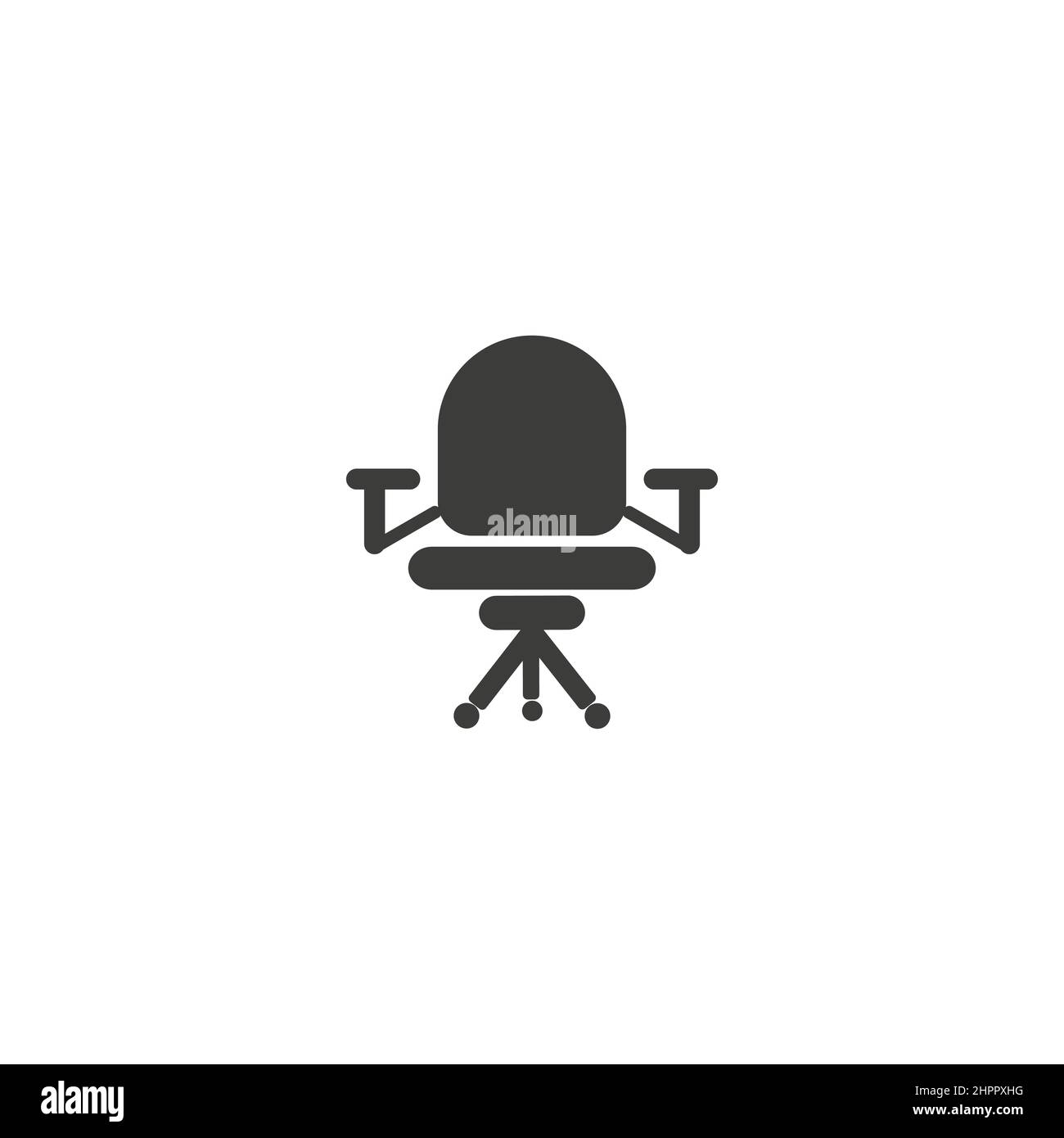 Black office chair vector isolated. Modern leather chair Stock Vector ...