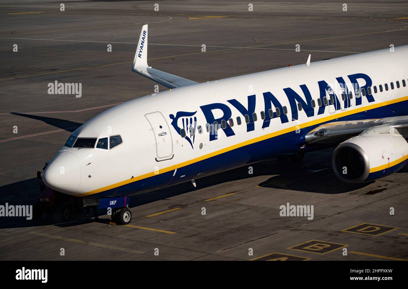 Rayan Boeing 737-8AS(WL) with registration G-RUKF aircraft at Boryspil ...