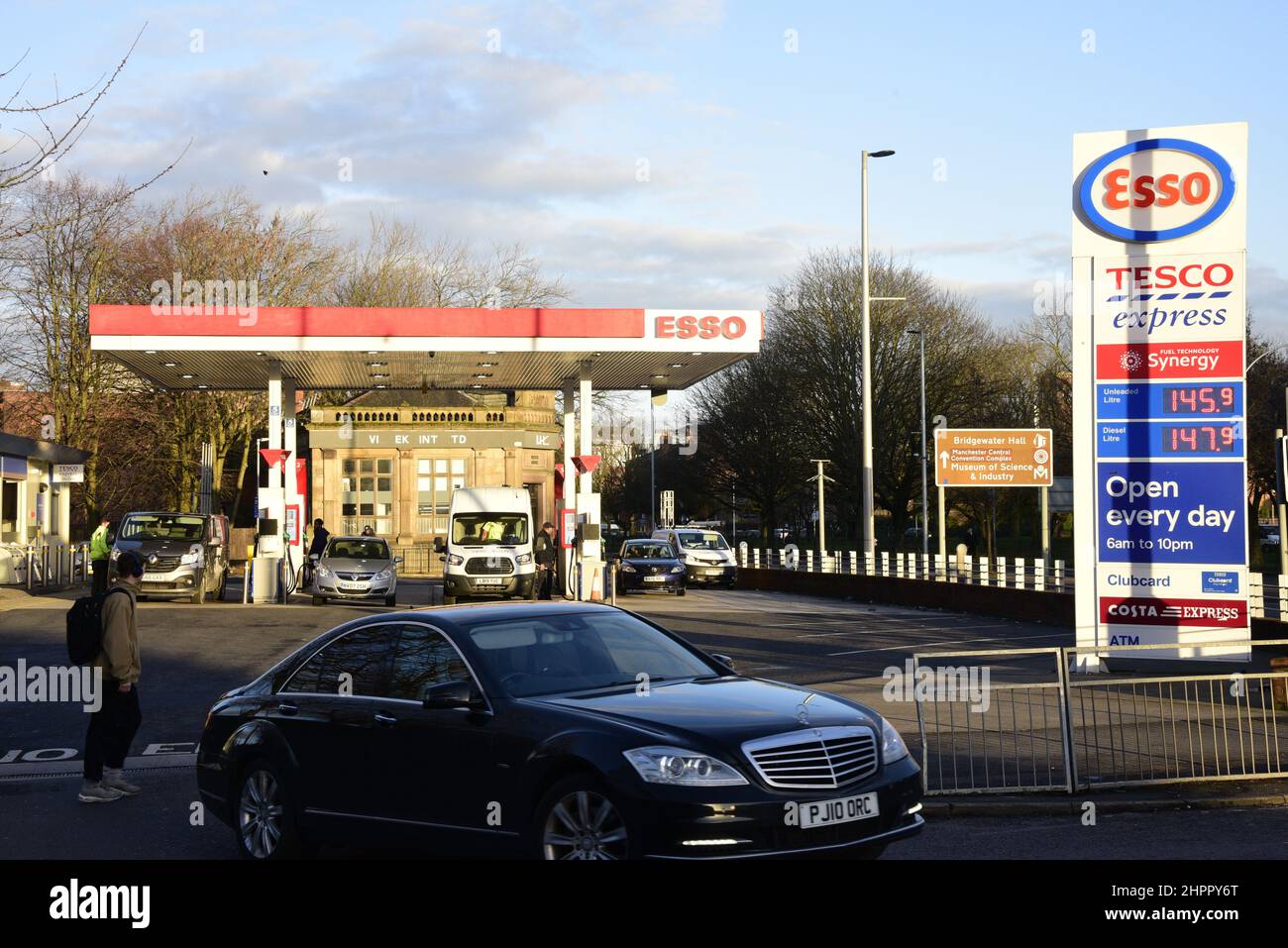 Manchester, UK, 23rd February, 2022. The RAC has urged motorists to brace themselves for new ...